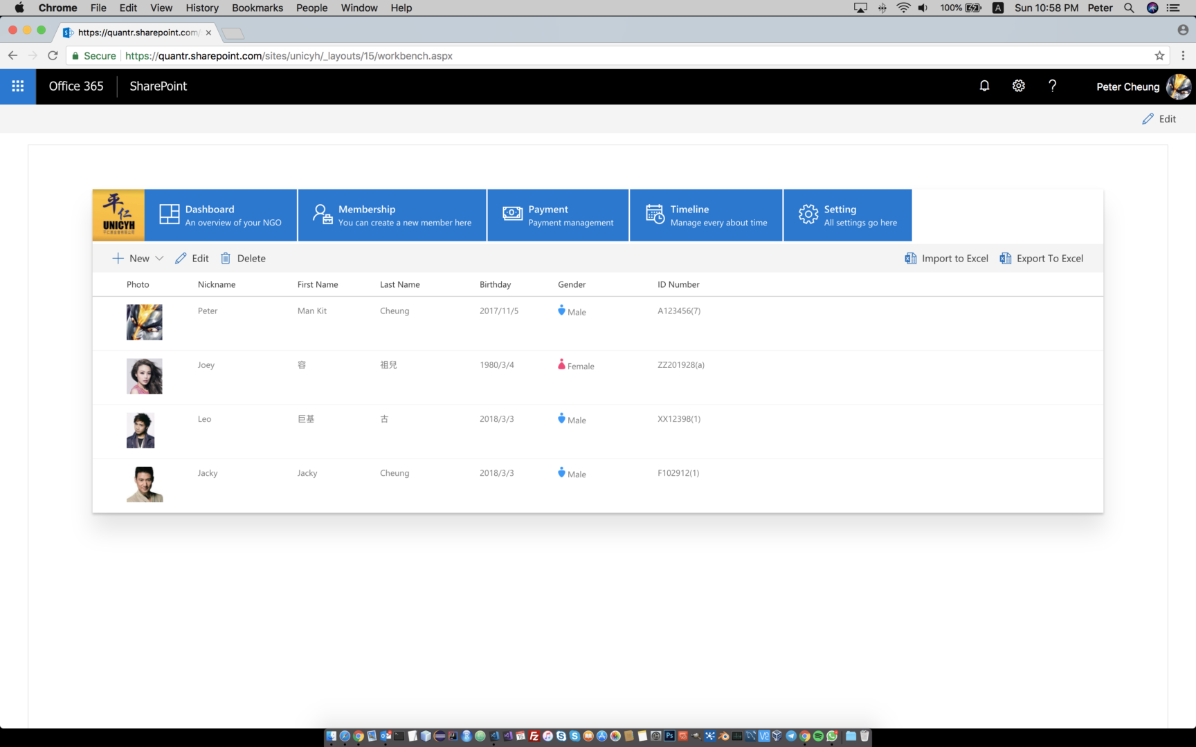 Free NGO membership system on SharePoint Online – Quantr