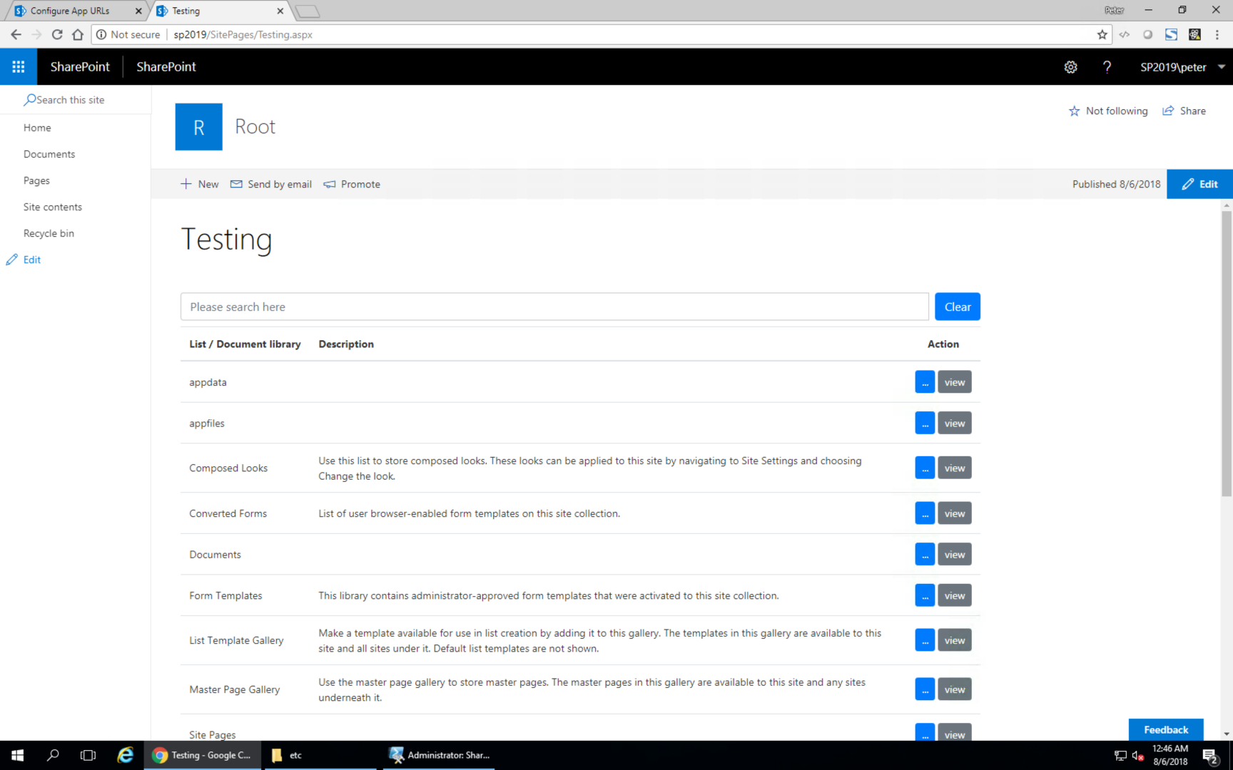 SharePoint 2019 first try – Quantr