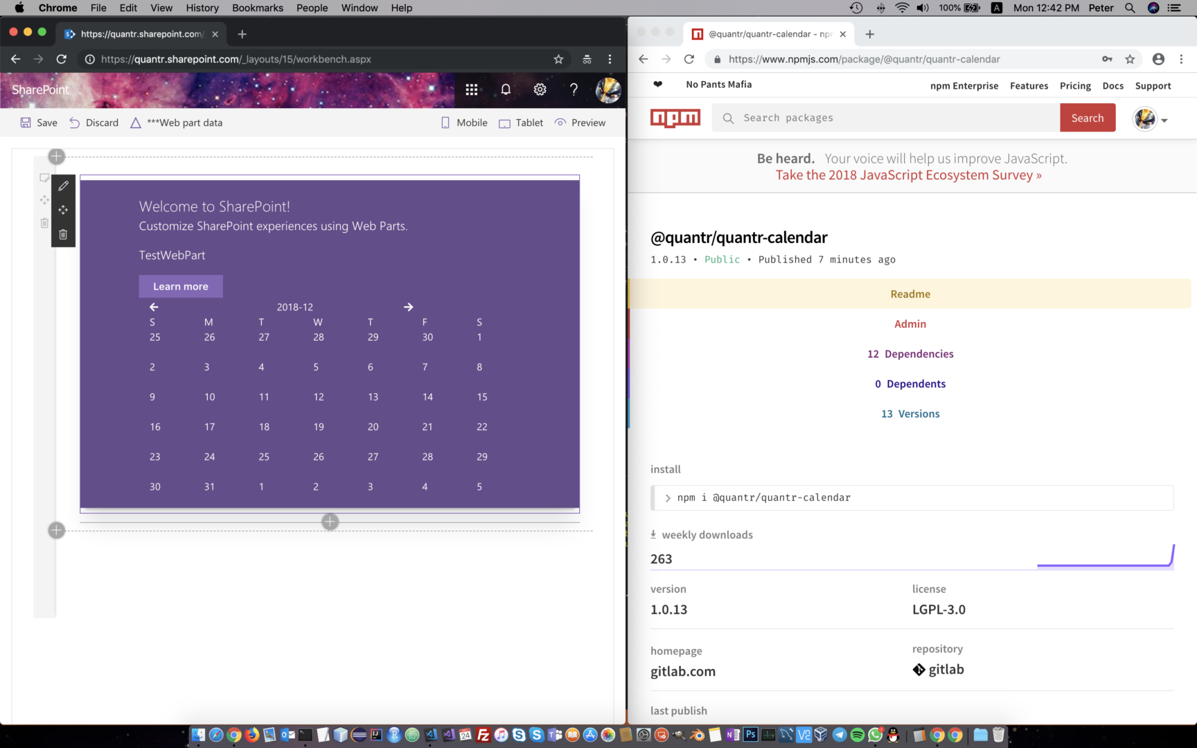 Heading toward to release our Calendar UI library for SharePoint and ReactJS – Quantr