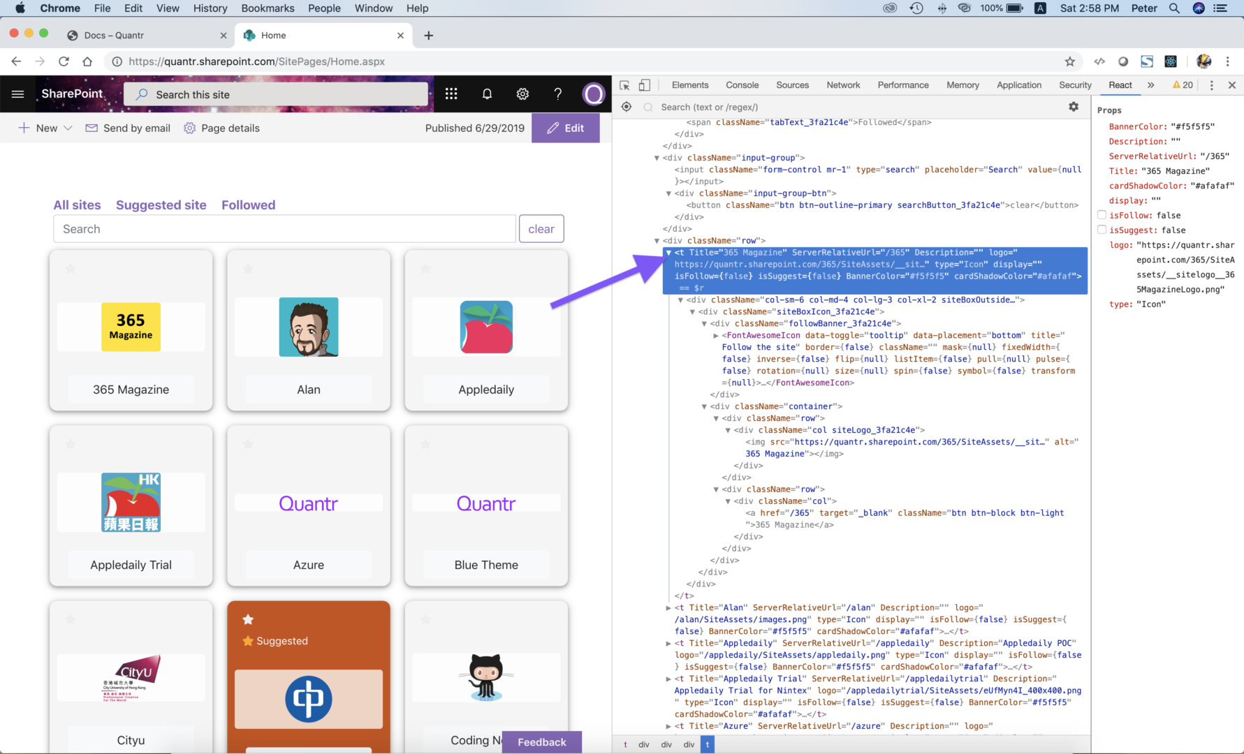 Chromes React Developer Tools Is Not Perfect For Sharepoint Online