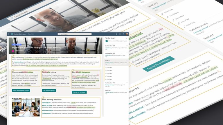 SharePoint enhanced its version history UI – Quantr